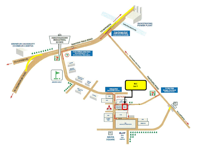 BLC Branch Map | Toyota Tsusho (Thailand)